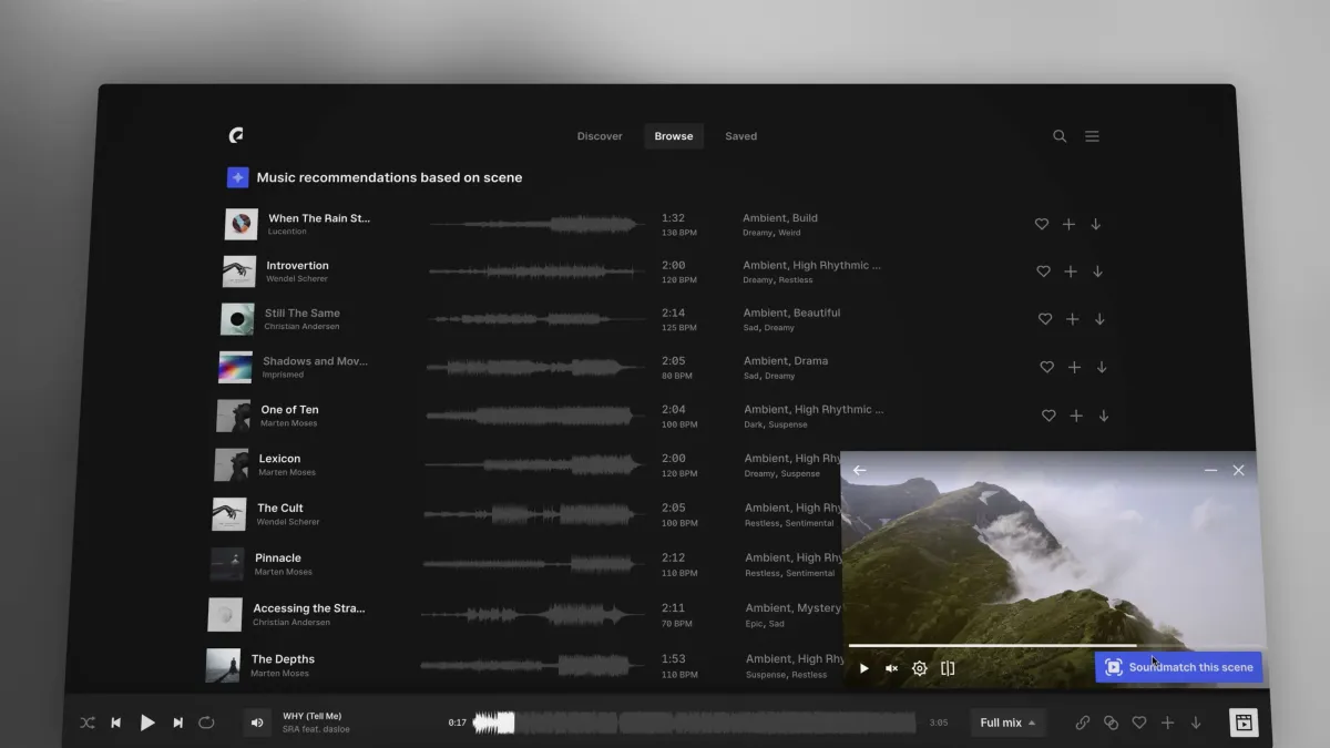 Introducing: Soundmatch | Epidemic Sound