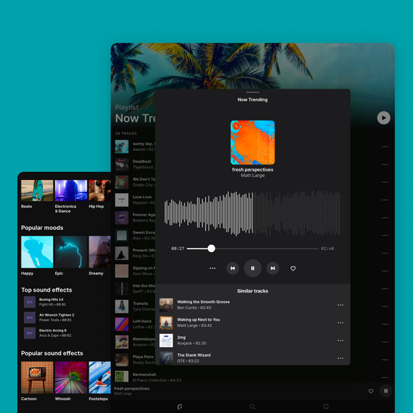 App Update - iPad Support and Better Search | Epidemic Sound